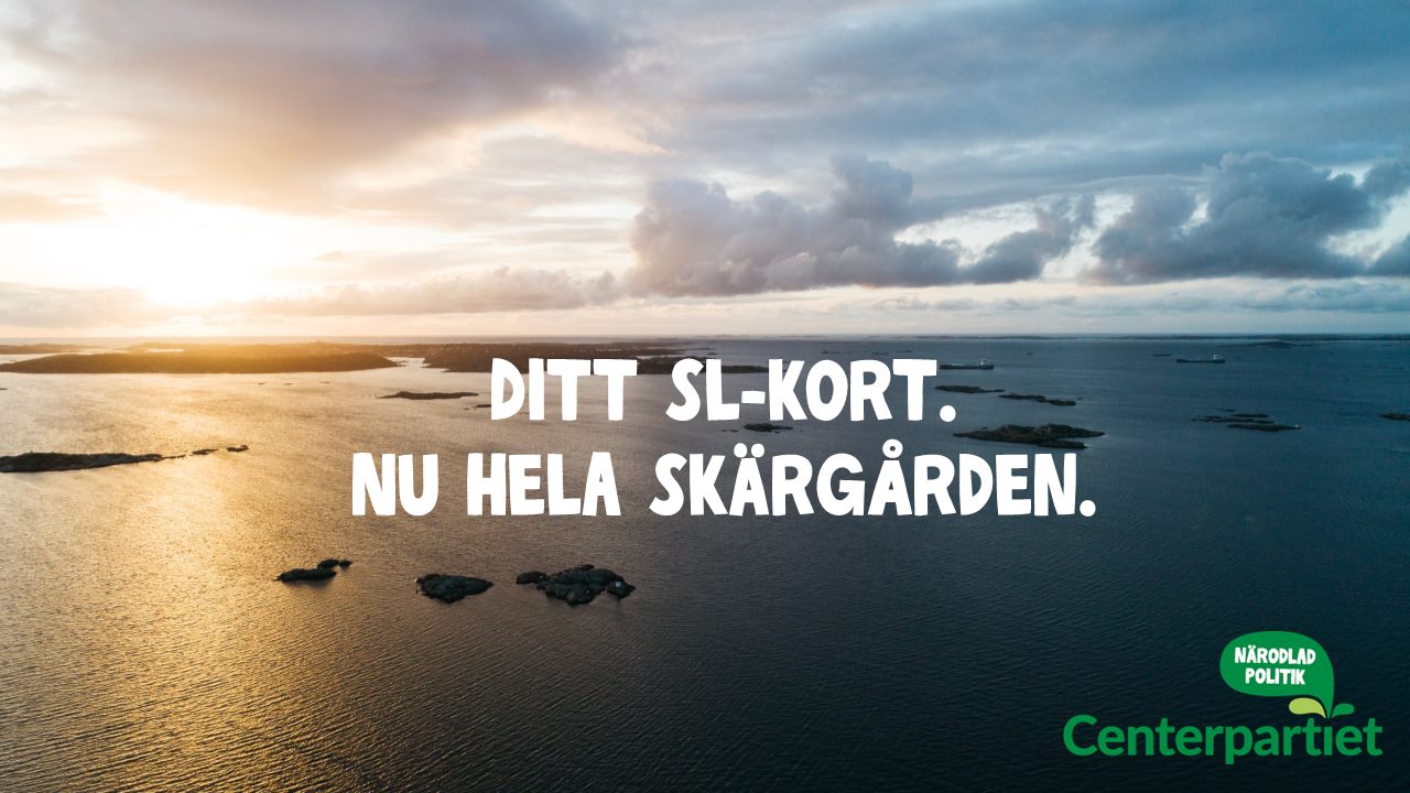 Nu kan du båtpendla med ditt SL-kort från Gåshaga - Centerpartiet