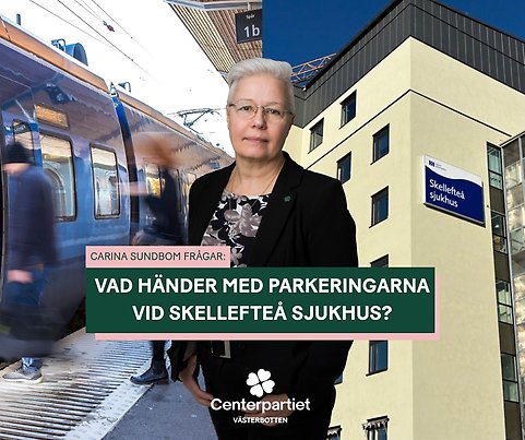 Snart går det inte att parkera vid sjukhuset! - Centerpartiet